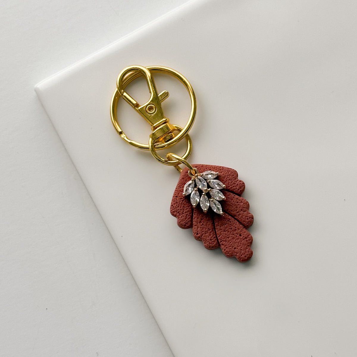 Fall Leaf Dangle Keychain – WildHoneyClay