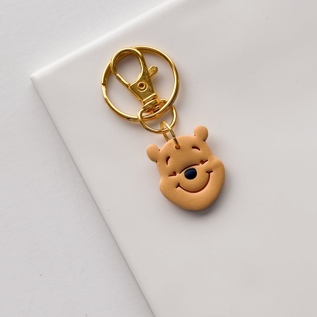 Winnie the Pooh Head Keychain – WildHoneyClay